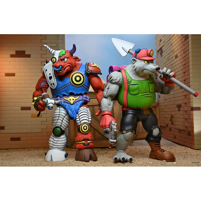 DIRTBAG & GROUNDCHUCK 2-PACK - CARTOON VERSION TMNT
